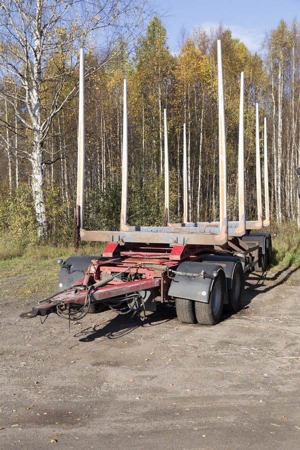 Timber trailer stock image. Image of colors, trailer - 60068327