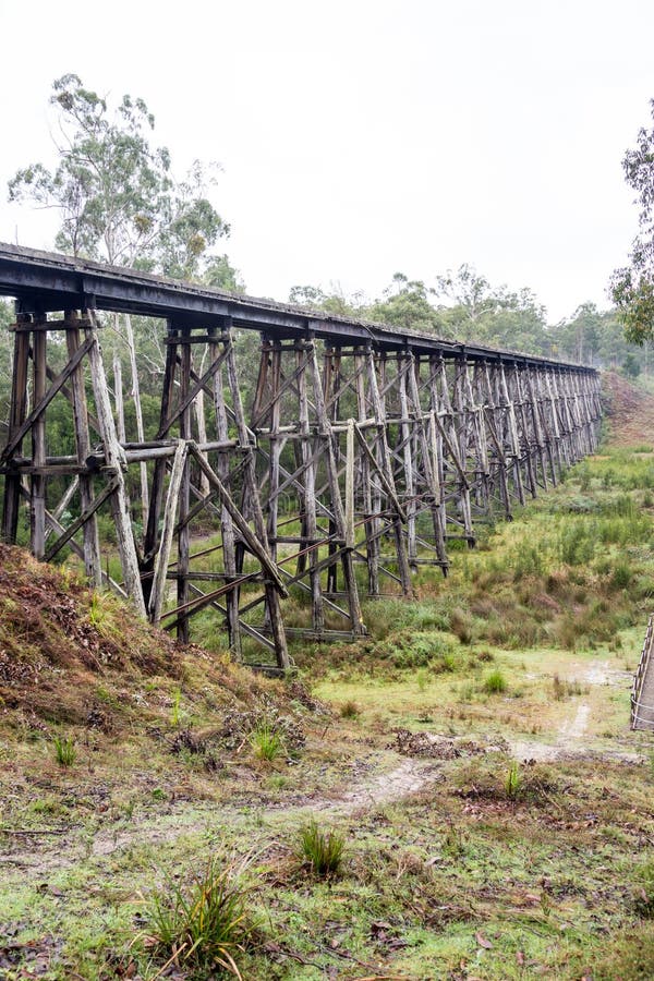 Steel Trestle Railway Bridge Stock Photo - Image of distance, receding ...