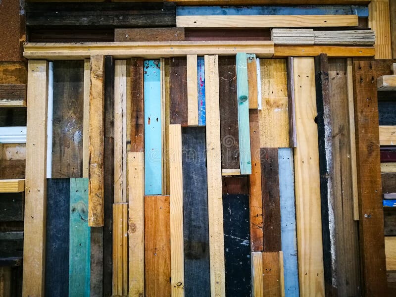 Timber Wall Texture with Mix Color for the Decorative Background. Stock ...