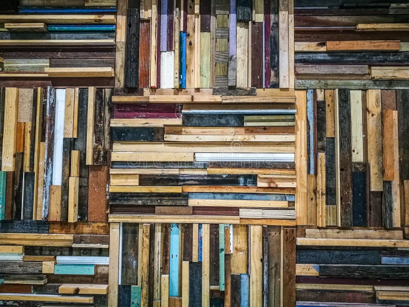 Timber Wall Texture with Mix Color for the Decorative Background. Stock ...