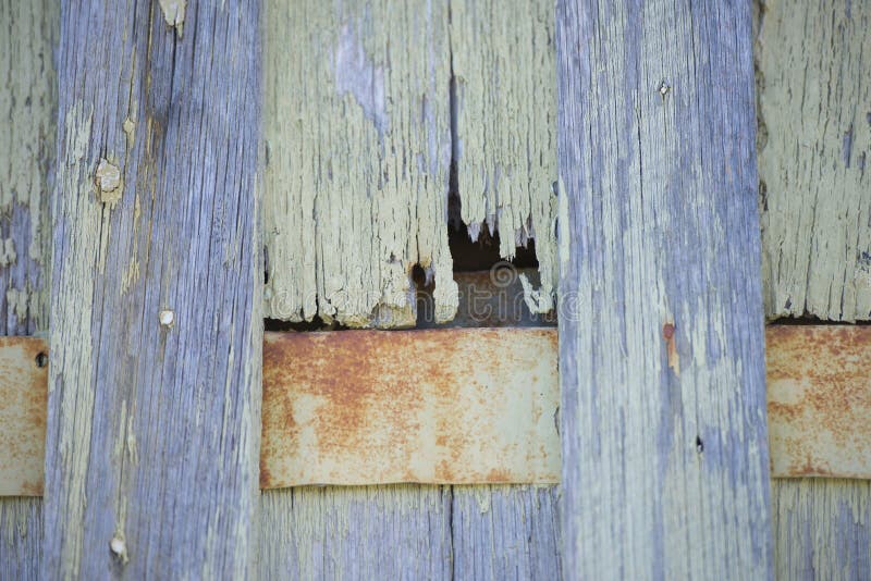 Timber Wall, Textured Wood and Rusty Metal Stock Photo - Image of ...