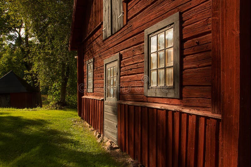 Typical Swedish Red Timber Wall Stock Photos - Free & Royalty-Free ...