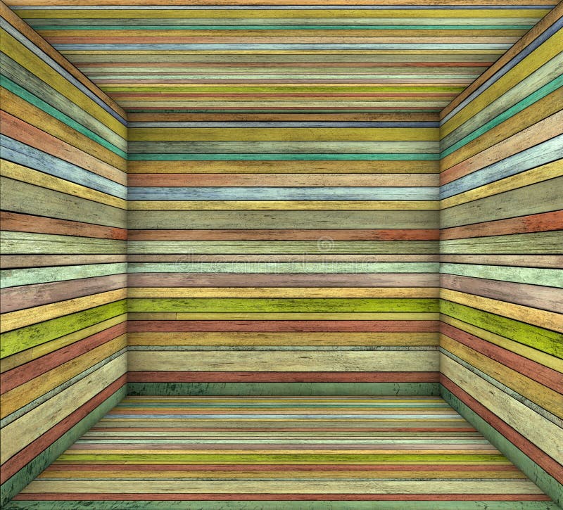 Timber Wood Multiple Color Plank Square Empty Space Stock Illustration ...