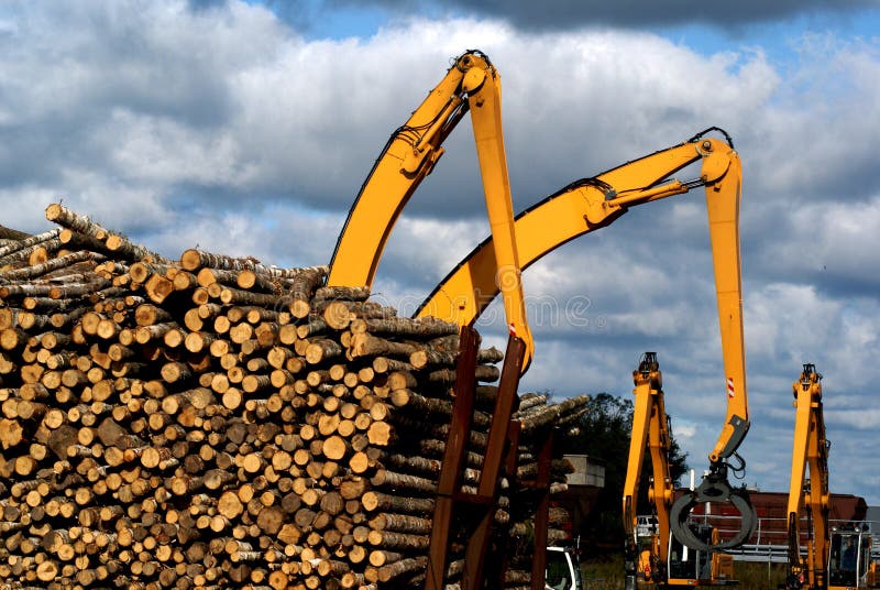 Logging Equipment 6 stock image. Image of heavy, lumber - 1225761