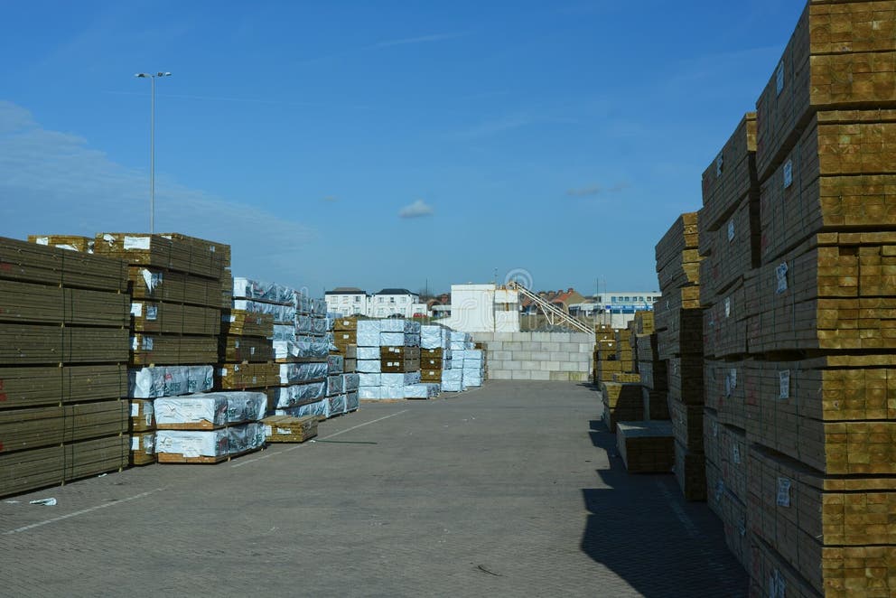 Timber yard editorial photography. Image of pile, stack - 38906467