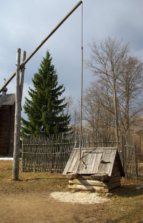 Timbered well stock photo. Image of wood, building, russia - 14268010