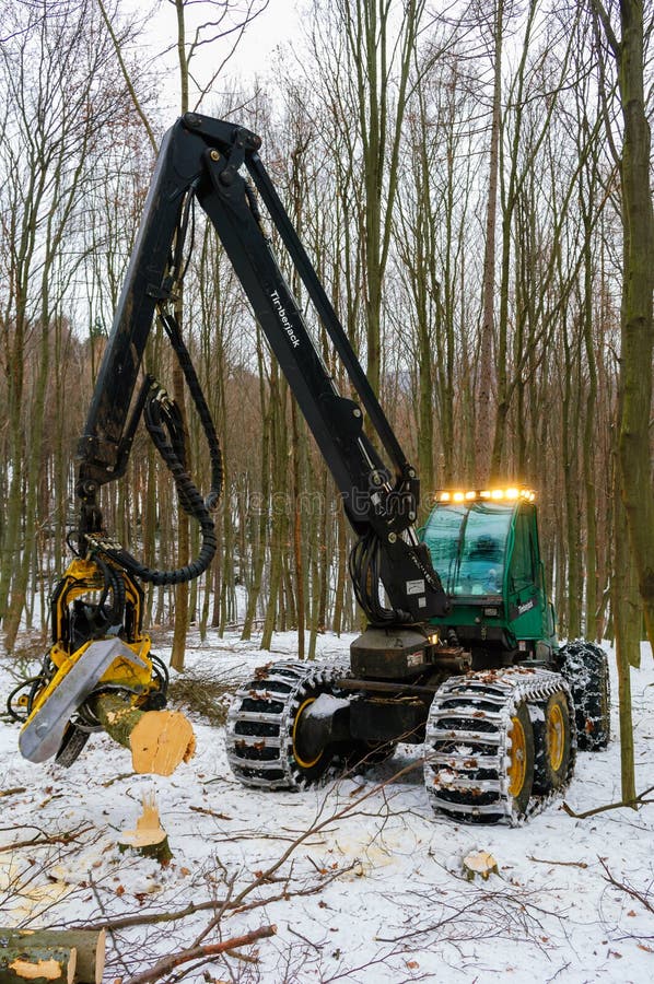 Timberjack Forest Machin in a Forest in Austria Editorial Photography ...