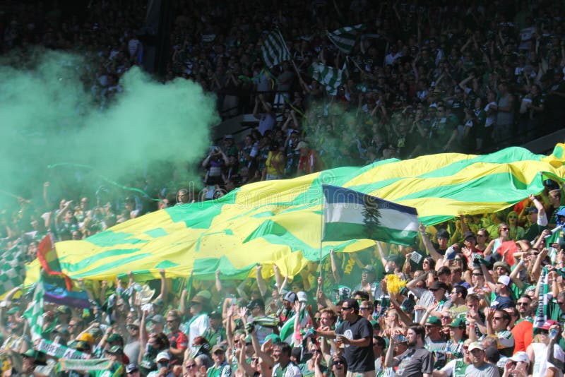 Timbers Army editorial stock photo. Image of army, soccer - 43833058