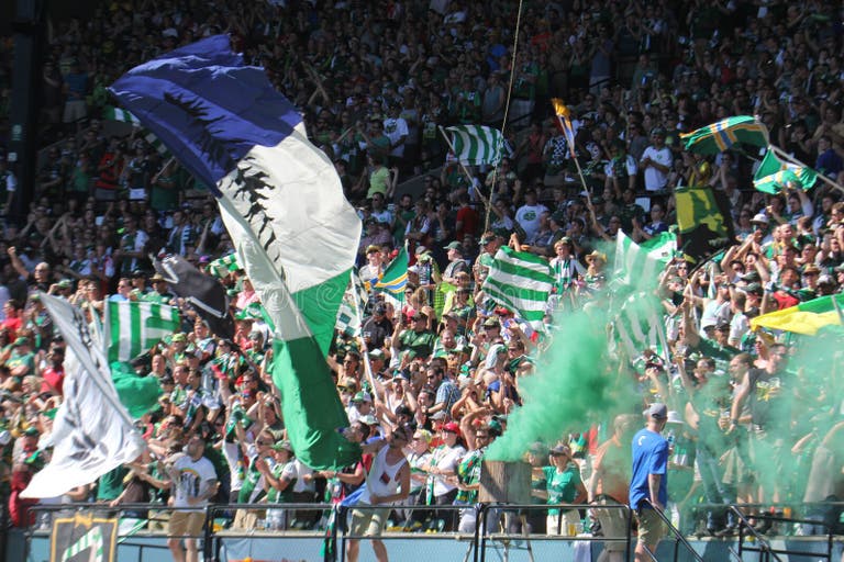 Timbers Army editorial stock image. Image of league, major - 43833044