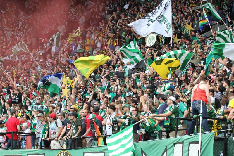 Timbers Army flags editorial photo. Image of recreation - 74814761