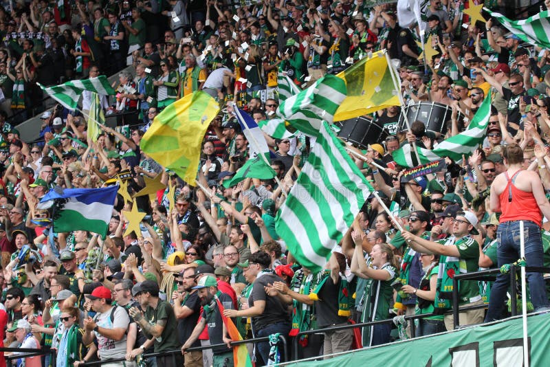 Timbers Army flags editorial image. Image of army, stadium - 74834875