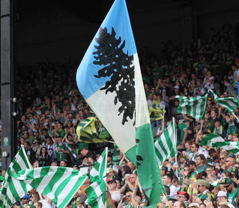 Timbers Army flags editorial stock photo. Image of army - 74835033