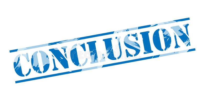 Timbre bleu de conclusion illustration stock. Illustration du symbole ...