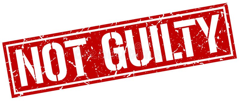 Timbre non coupable illustration de vecteur. Illustration du signe ...