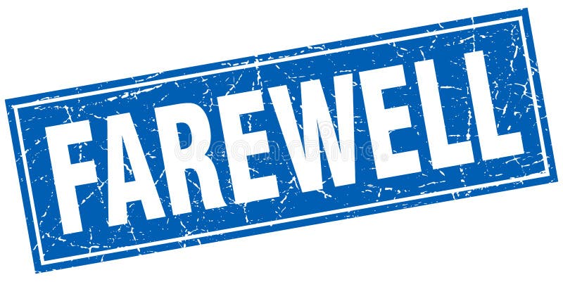 Timbre d'adieu illustration de vecteur. Illustration du estampille ...
