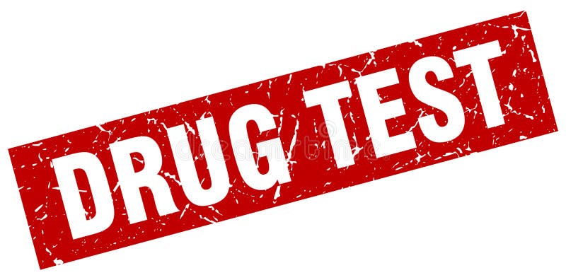 Timbre d'essai de drogue illustration de vecteur. Illustration du signe ...