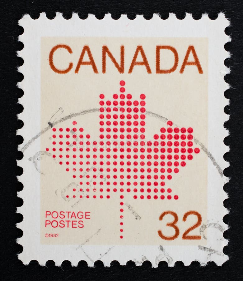 Timbre de Canada photo stock. Image du national, estampille - 36614434