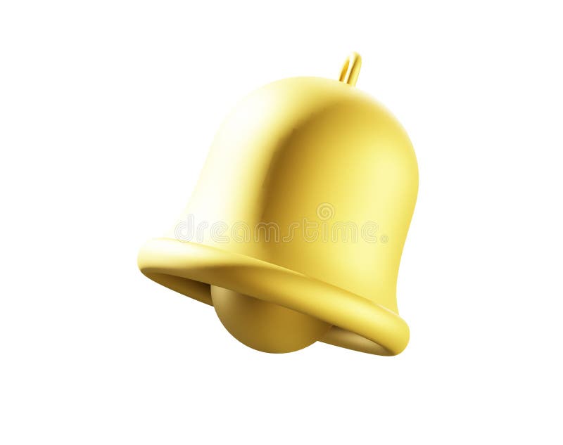 Timbre De Escuela Dorada 3d Renderizado En Blanco Stock de ilustración ... Timbre De Escuela Dorada 3d Renderizado En Blanco Stock de ilustración ...