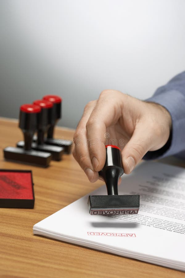 Timbre de l'approbation image stock. Image du approbation - 30845263