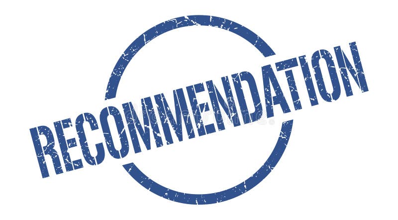 Timbre de recommandation illustration de vecteur. Illustration of descripteur - 136895701