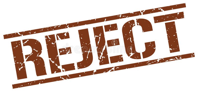 Timbre de rejet illustration de vecteur. Illustration du fond - 122105711