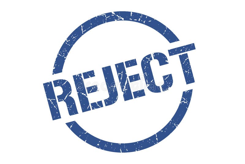 Timbre de rejet illustration de vecteur. Illustration du éplucheuse ...