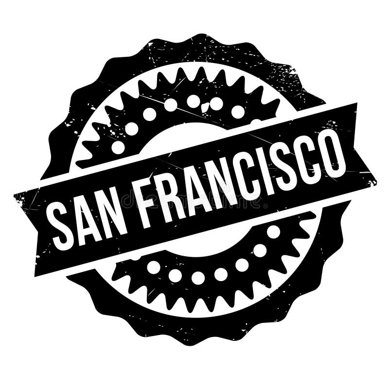 Timbre de San Francisco illustration stock. Illustration du signe ...
