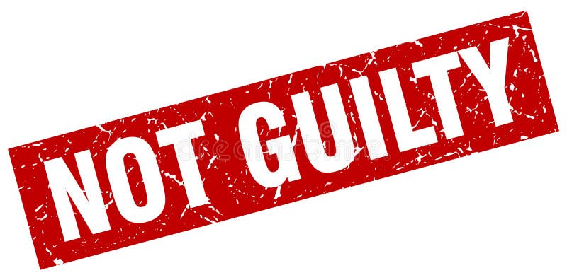 Timbre non coupable illustration de vecteur. Illustration du encre ...