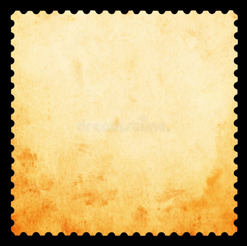 Timbre-poste vide- isolé illustration stock. Illustration du ramassage ...