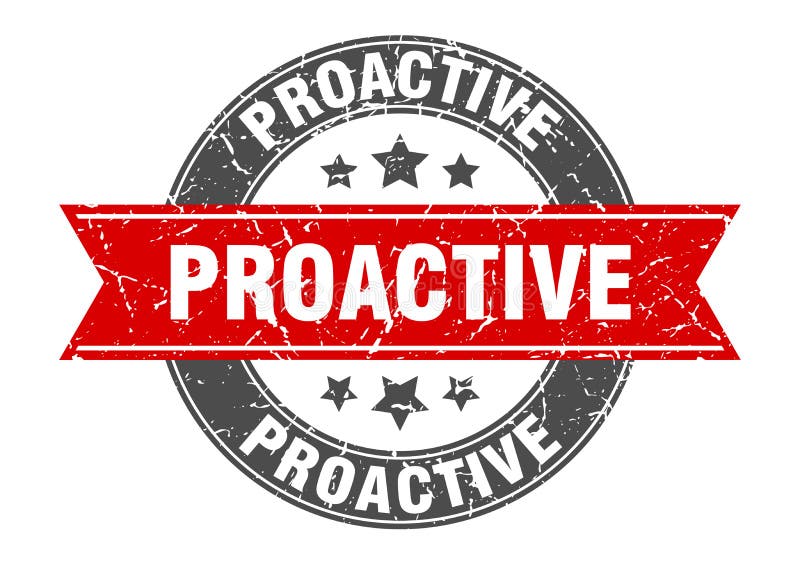 Timbre Proactif. Signe Cycle Grunge Proactif. Illustration de Vecteur ...