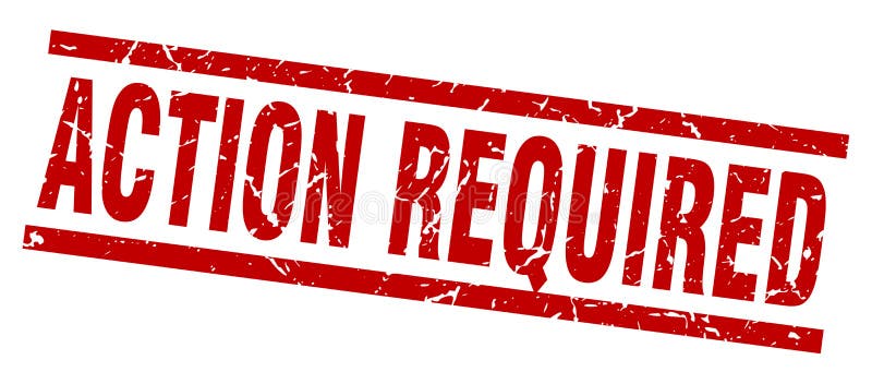 Timbre requis par action illustration de vecteur. Illustration du ...