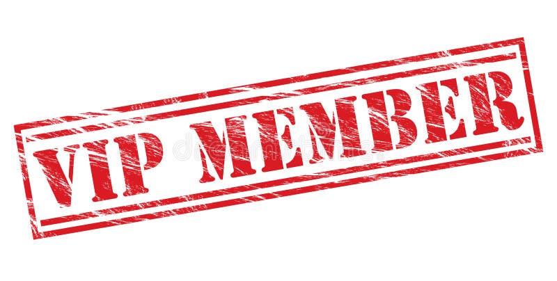 Timbre Rouge De Membre De VIP Illustration Stock - Illustration du ...