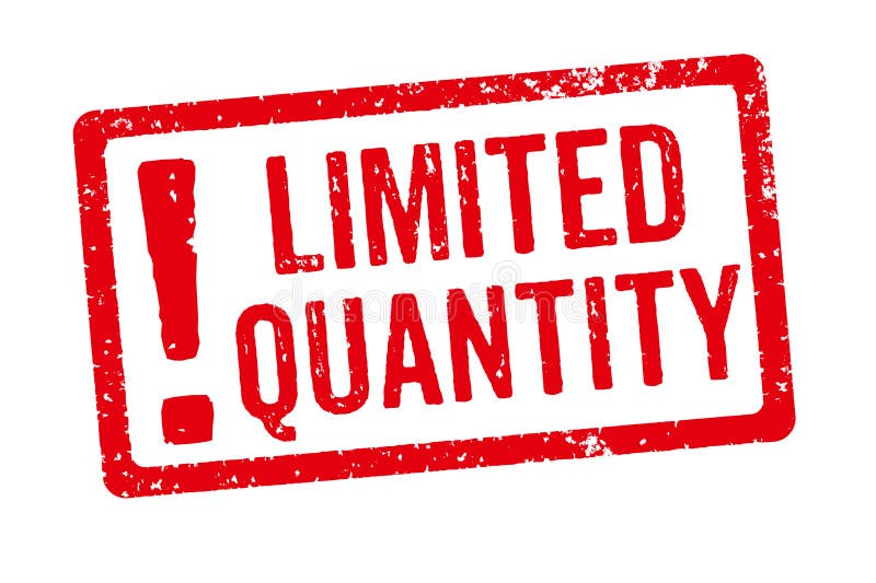 Insigne Limité De Quantité D'isolement Sur Le Blanc Illustration de ...
