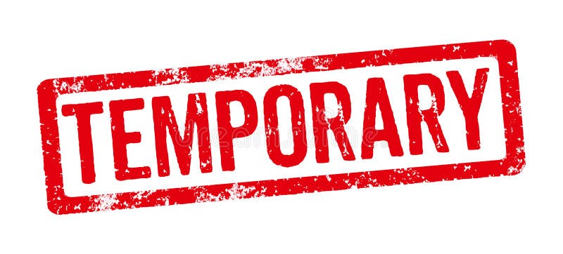 Tampon En Caoutchouc PROVISOIRE Illustration Stock - Illustration du ...