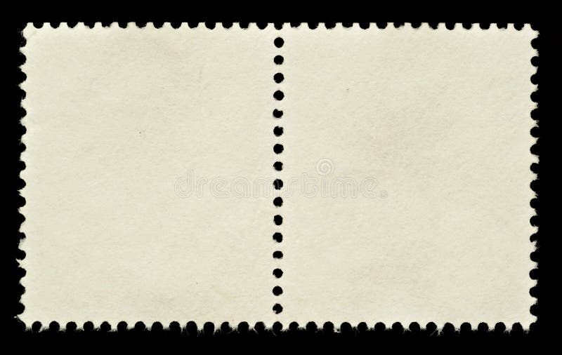 Feuille Vide De Timbre-poste Photo stock - Image du perforation ...