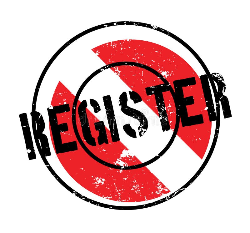 Del Registro Timbro Di Gomma Ora Illustrazione di Stock - Illustrazione ...