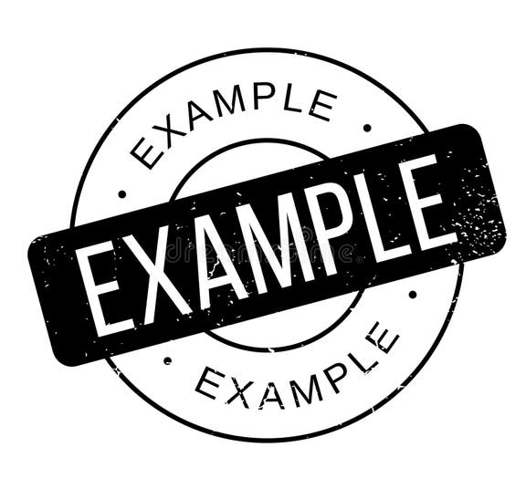 Timbro di gomma di esempio illustrazione vettoriale. Illustrazione di ...