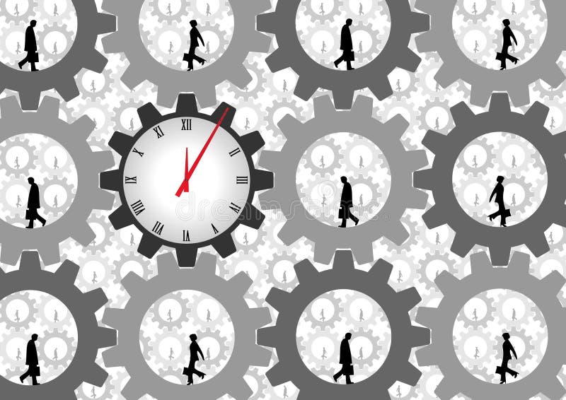 Working hours stock illustration. Illustration of circle - 15815472