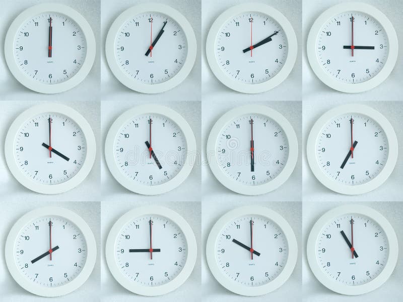 Abstract Time Clock Background Stock Image - Image of beams, number ...