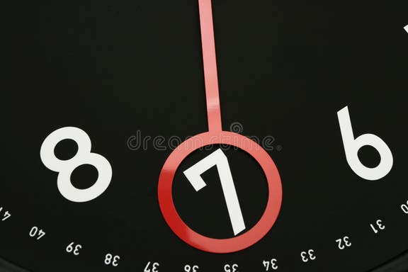 Time 7 o clock stock image. Image of night, contrast, hour - 1782095