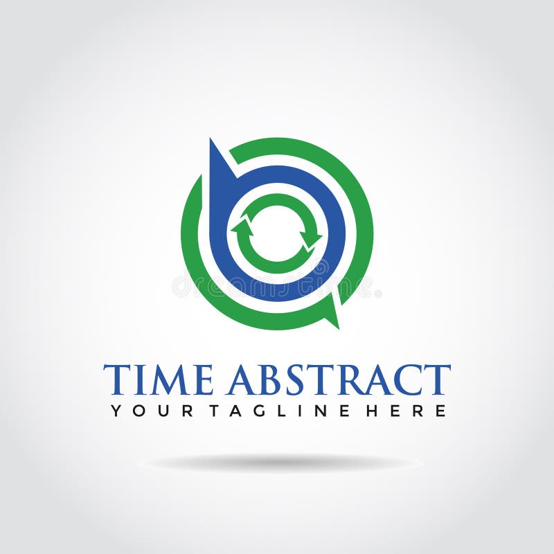 Time Abstract Logo Template. Vector Illustrator Eps.10 Stock Vector ...