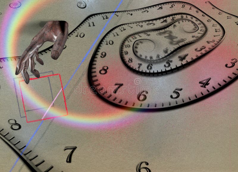 Time Abstract Background Reflections Stock Illustration - Illustration ...