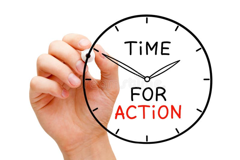 Time for Action stock image. Image of inspire, clock - 30378501