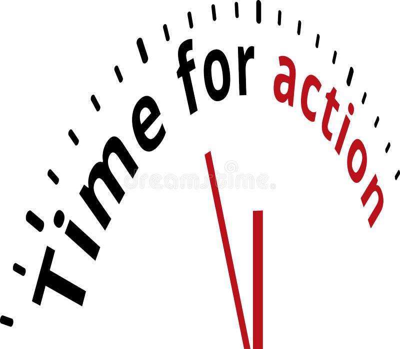 Time for action clock stock vector. Illustration of motivation - 44447653 Time for action clock stock vector. Illustration of motivation - 44447653