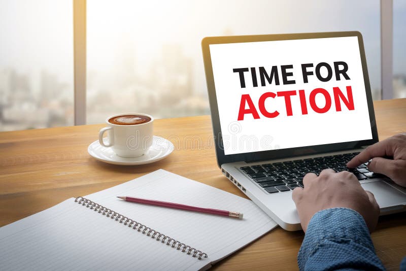 Time for Action Time To Change (time To Renew) Stock Photo - Image of ...