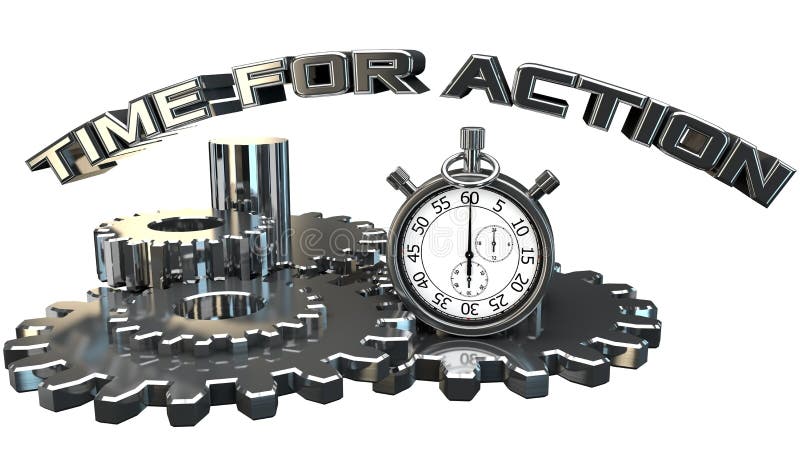Time for action stock illustration. Illustration of metaphor - 39659091