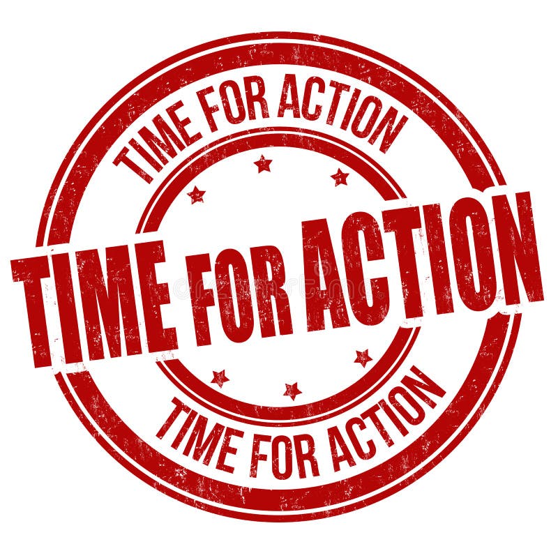 Time for Action. stock illustration. Illustration of managed - 19915553