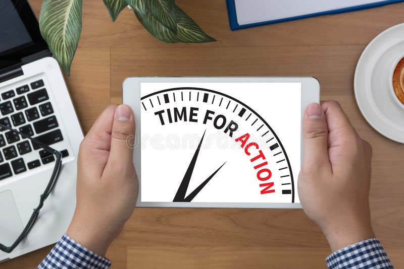 TIME for ACTION stock photo. Image of objective, inspiration - 71123606