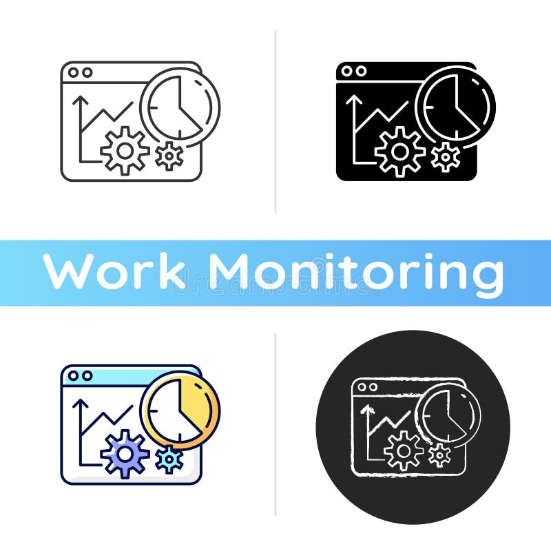 Time analysis icon stock vector. Illustration of analysis - 224802153