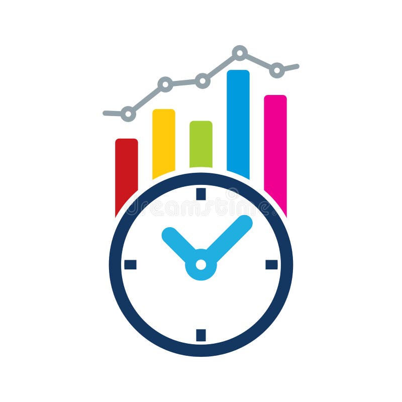 Time Report Icon Logo Design Element Stock Vector - Illustration of ...